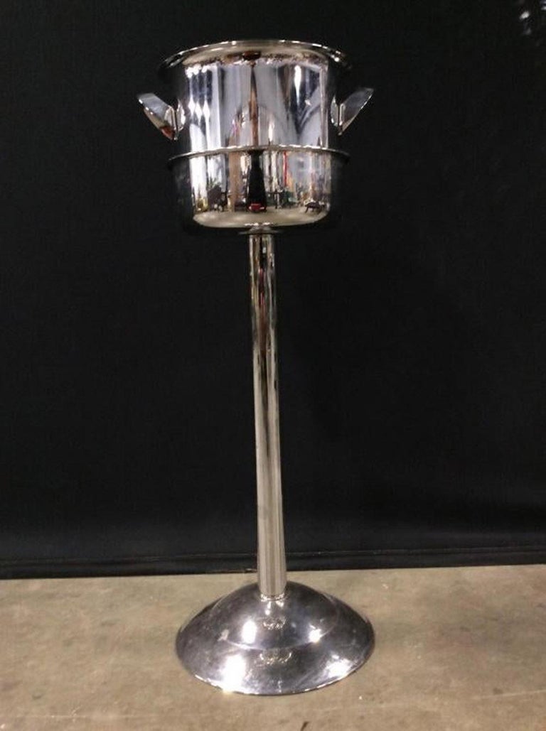 Franmara Champagne Ice Bucket On Stand at 1stDibs