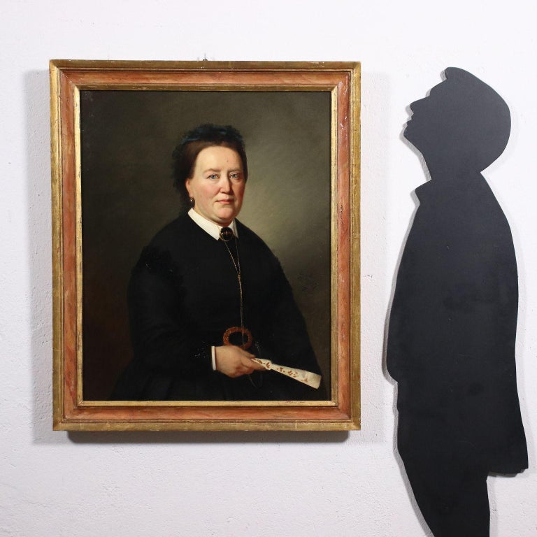 François Antoine Cavalli - Female portrait 1869 For Sale at 1stDibs