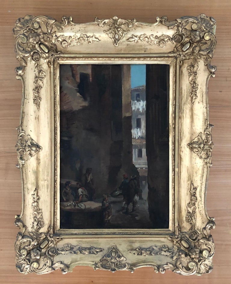François Bonnet - Lively square For Sale at 1stDibs