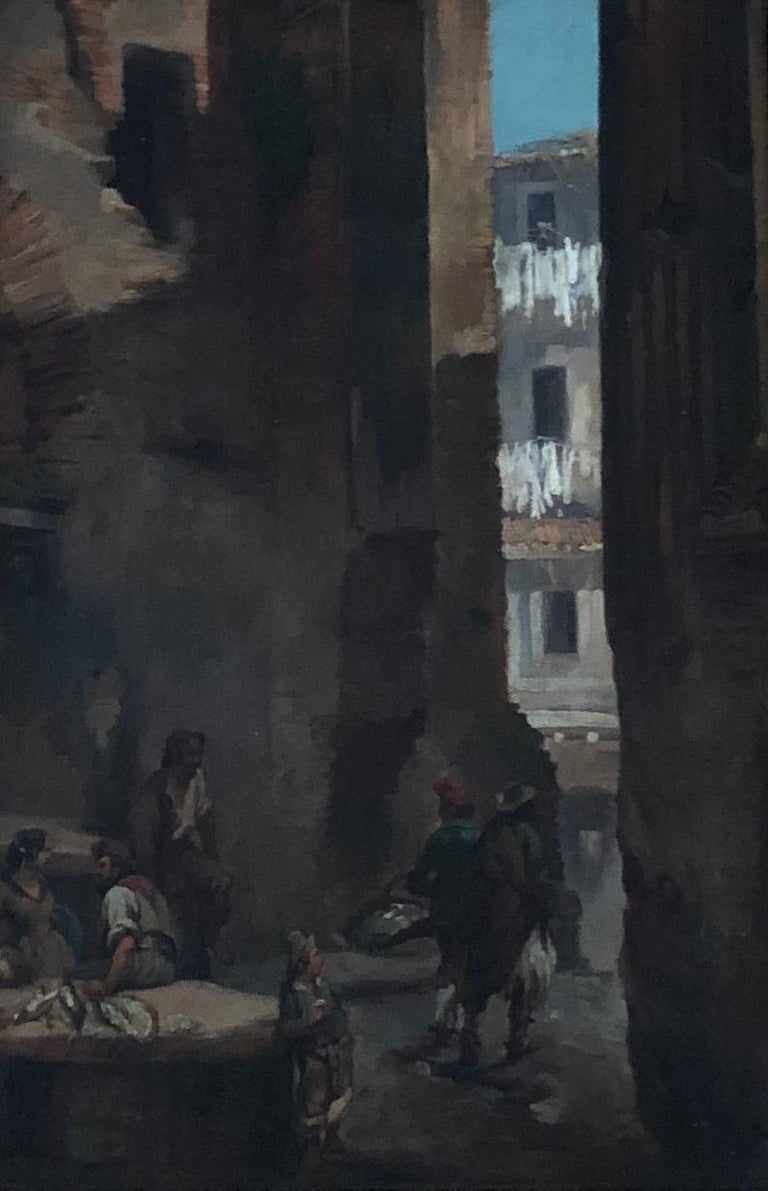 François Bonnet - Lively square For Sale at 1stDibs