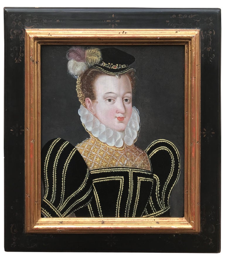 16th c. French school, Circle Of François Clouet, Elisabeth Of Austria ...