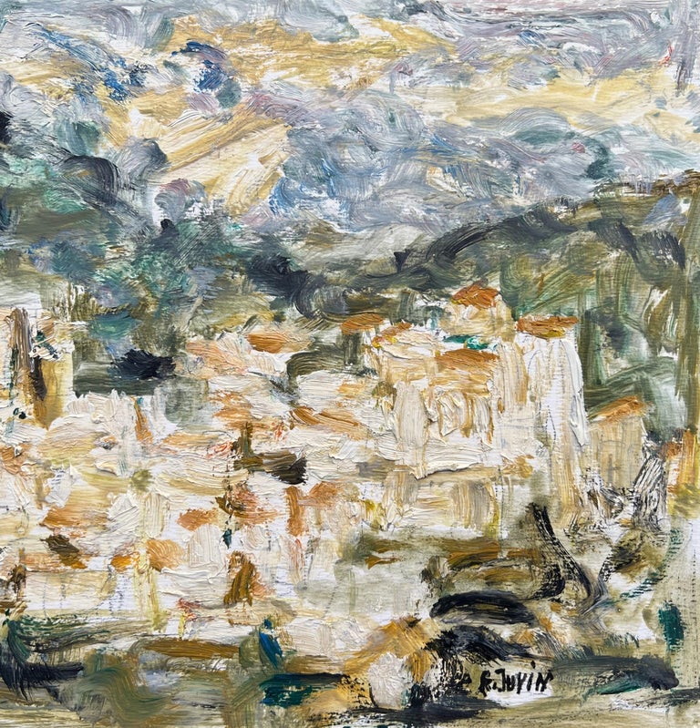 Françoise Juvin - Landscape, Village in French Provence, oil painting ...
