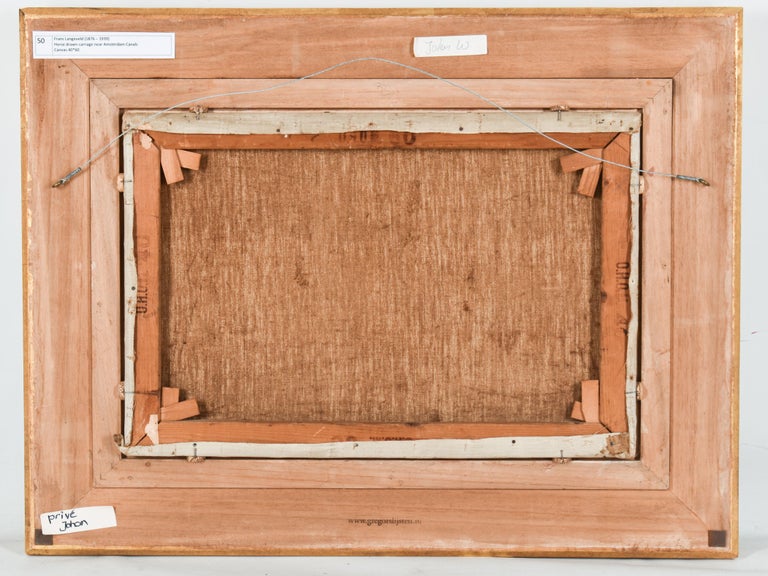 Frans Langeveld - Covered wagon on the Amsterdam canal - Frans Langeveld - Dutch - Europe For ...