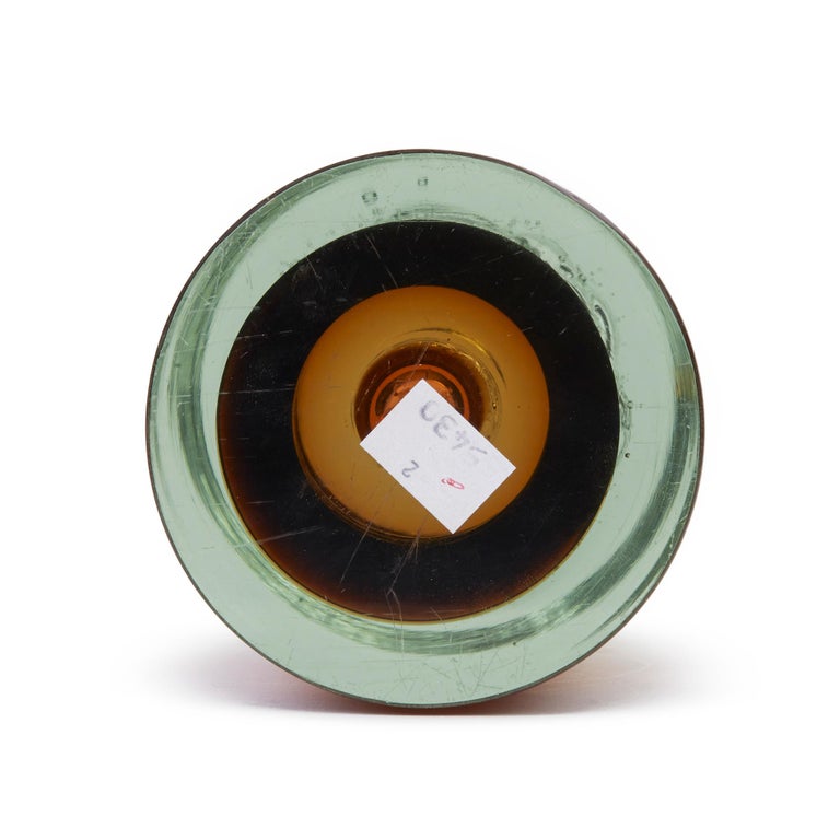 Frantisek Vizner for Skrdlovice Czech Cinnamon Art Glass Vase, circa ...