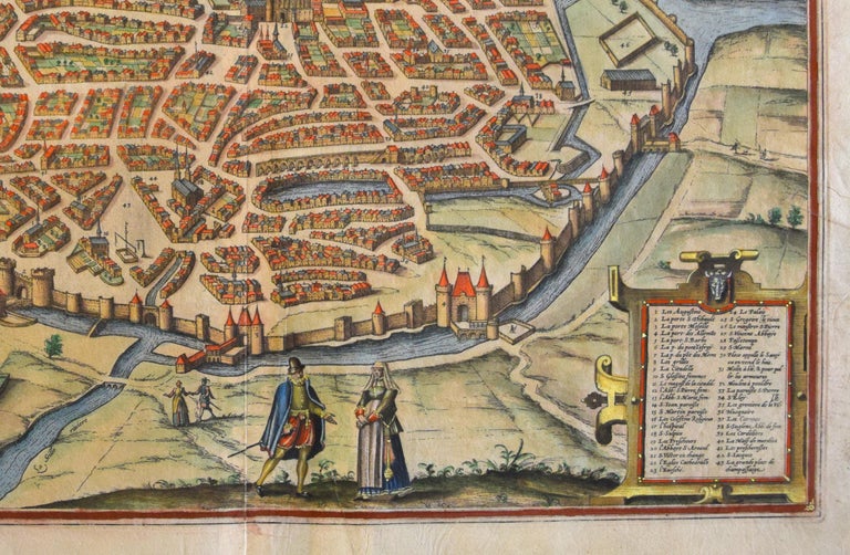 Franz Hogenberg - Metz, Antique Map from "Civitates Orbis Terrarum ...