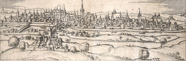 Franz Hogenberg - Regensburg, Antique Map from "Civitates Orbis ...