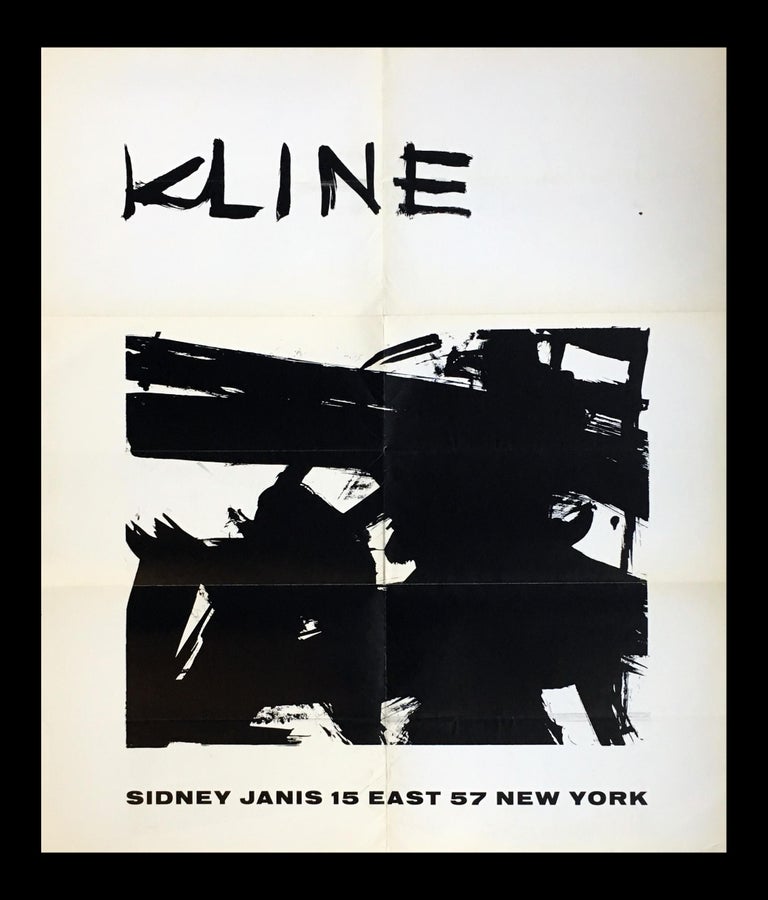 Franz Kline - Franz Kline at Sidney Janis (1950s exhibition poster) at ...