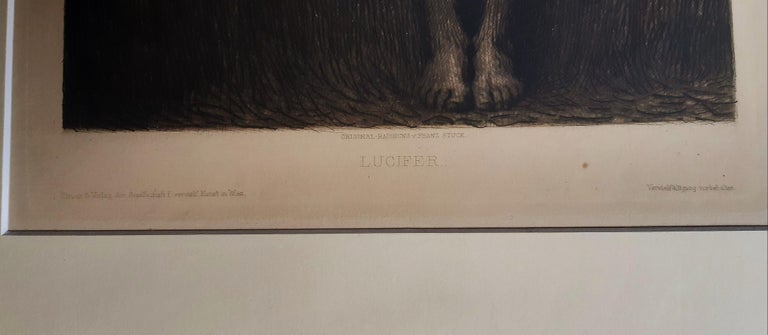 Franz von Stuck - Lucifer - Etching and Aquatint by Franz von Stuck ...