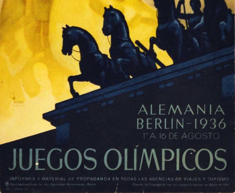 Franz Würbel - Original Vintage Olympic Games Poster - 1936 Berlin ...
