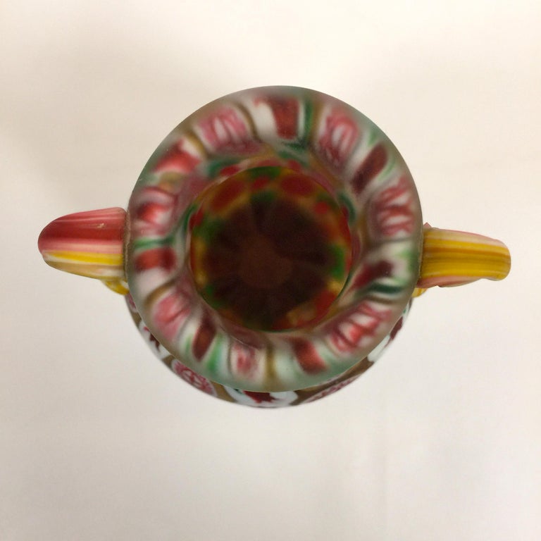 Fratelli Toso 1900 Multi-Color Murrini Vase in Murano Glass For Sale at ...
