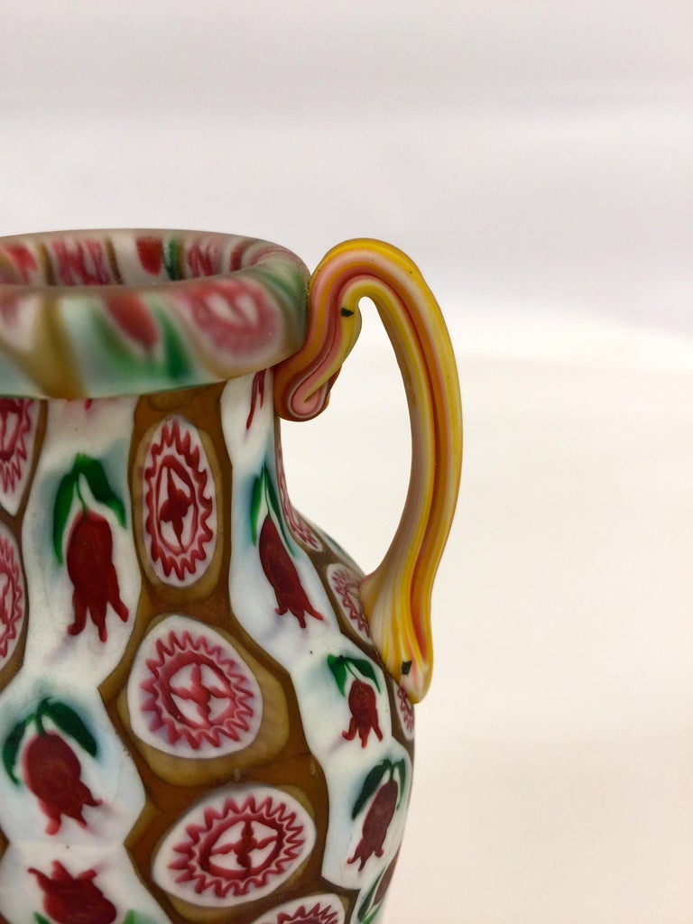 Fratelli Toso 1900 Multi-Color Murrini Vase in Murano Glass For Sale at ...