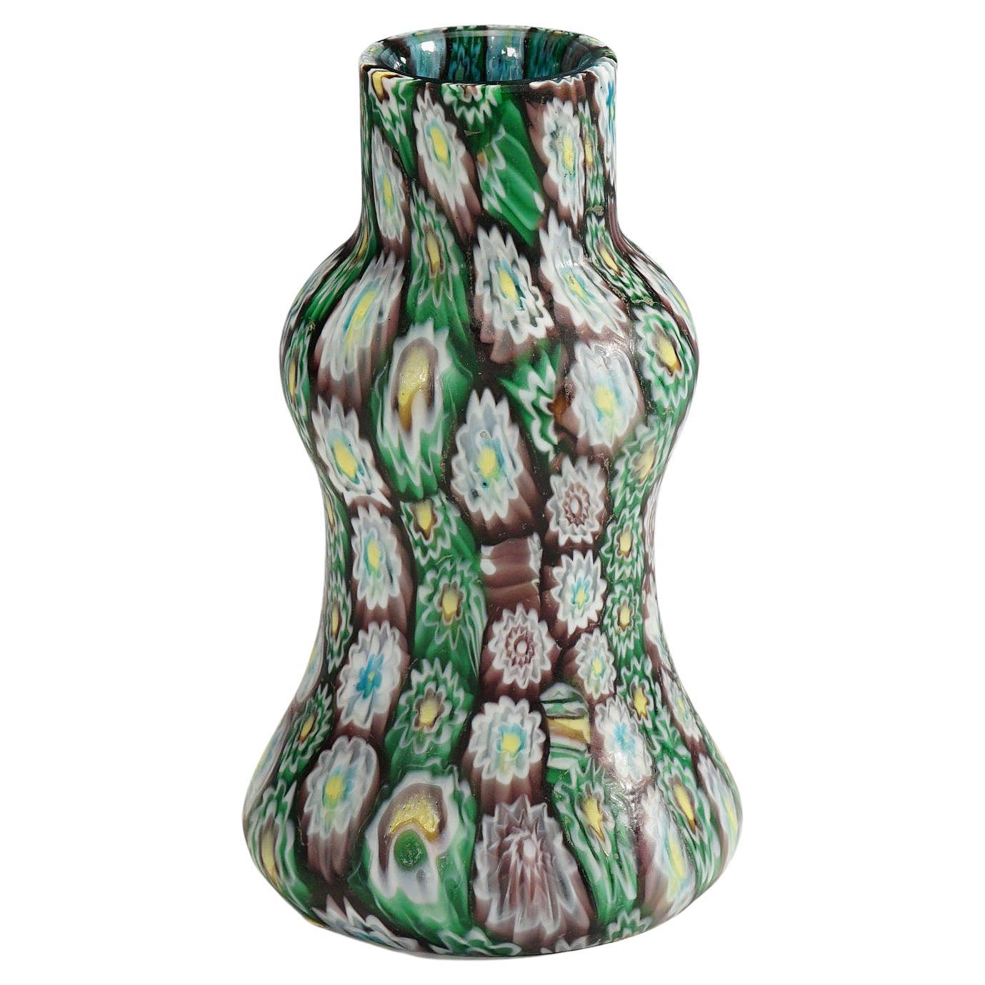 Set of Five Murano Vintage Nice Glass Vases Millefiori B, circa 1910 at ...