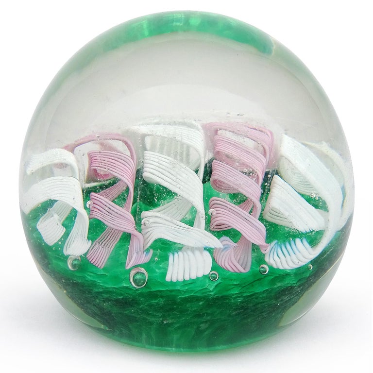 Fratelli Toso Millefiori Mosaic Ribbons Murano Italian Art Glass ...