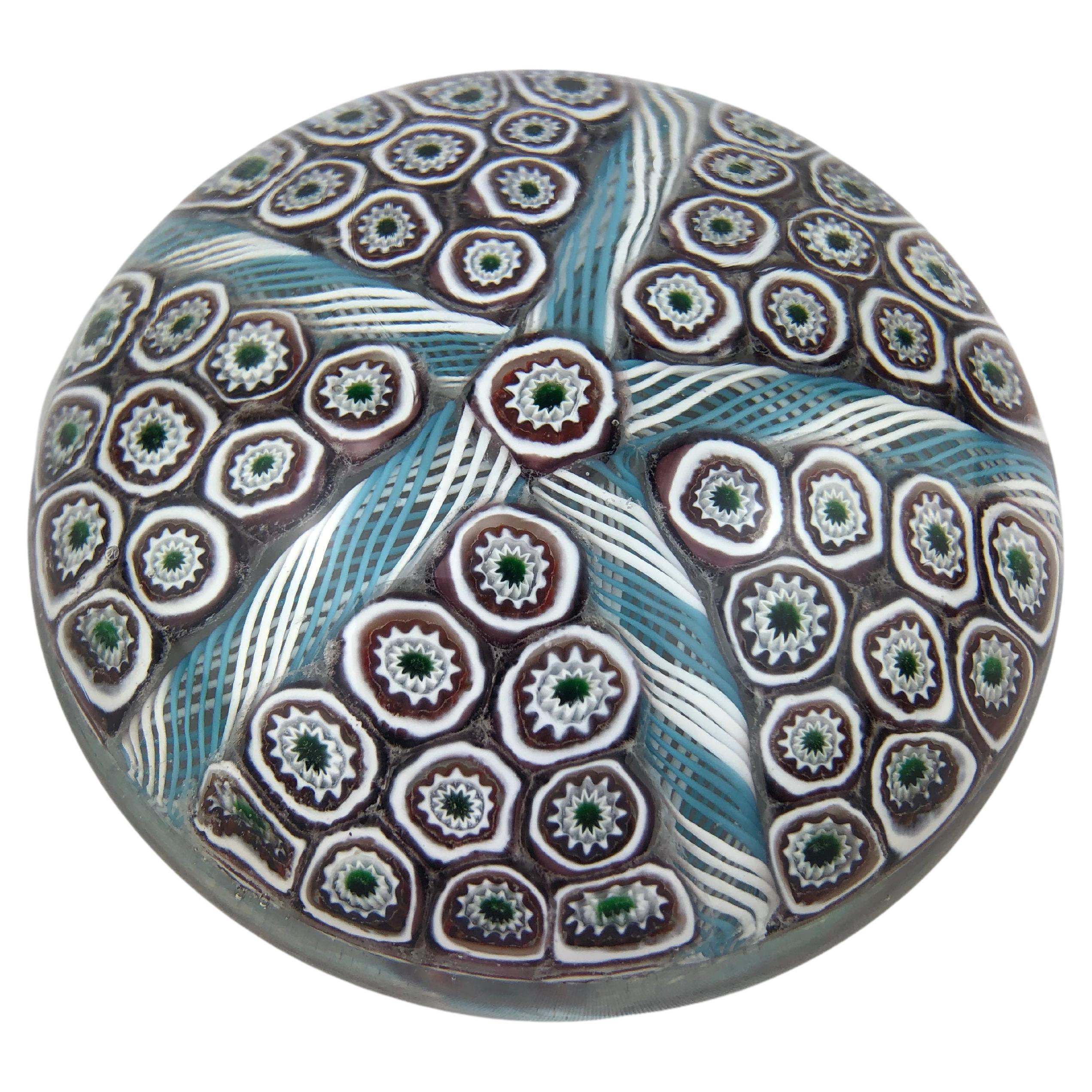 A Fine George Bacchus and Sons Concentric Millefiori Paperweight For ...