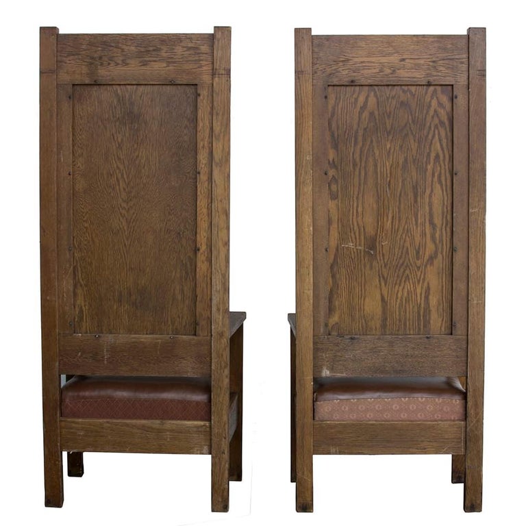 Fraternal Lodge Throne Chairs 'S/2' For Sale at 1stDibs