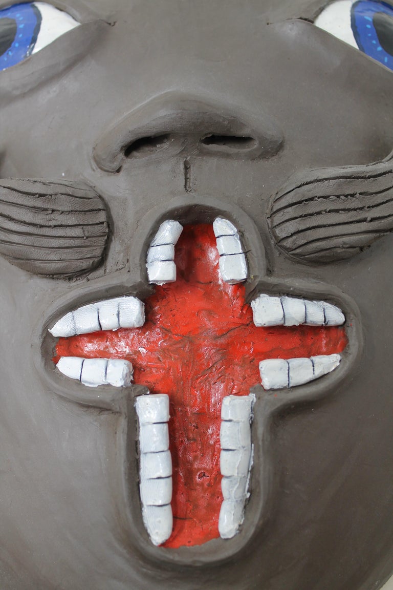 Freaklab Trio Masks Made Entirely by Hand in Ceramic For Sale at 1stDibs