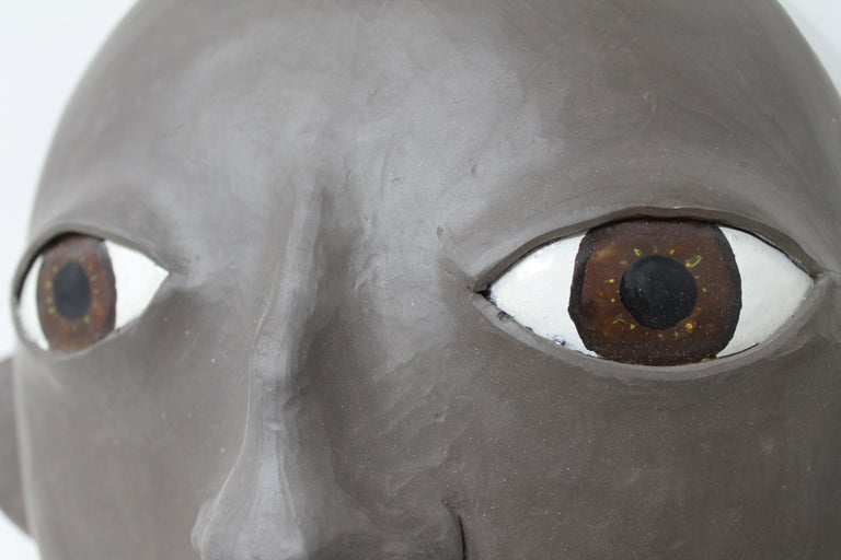 Freaklab Trio Masks Made Entirely by Hand in Ceramic For Sale at 1stDibs