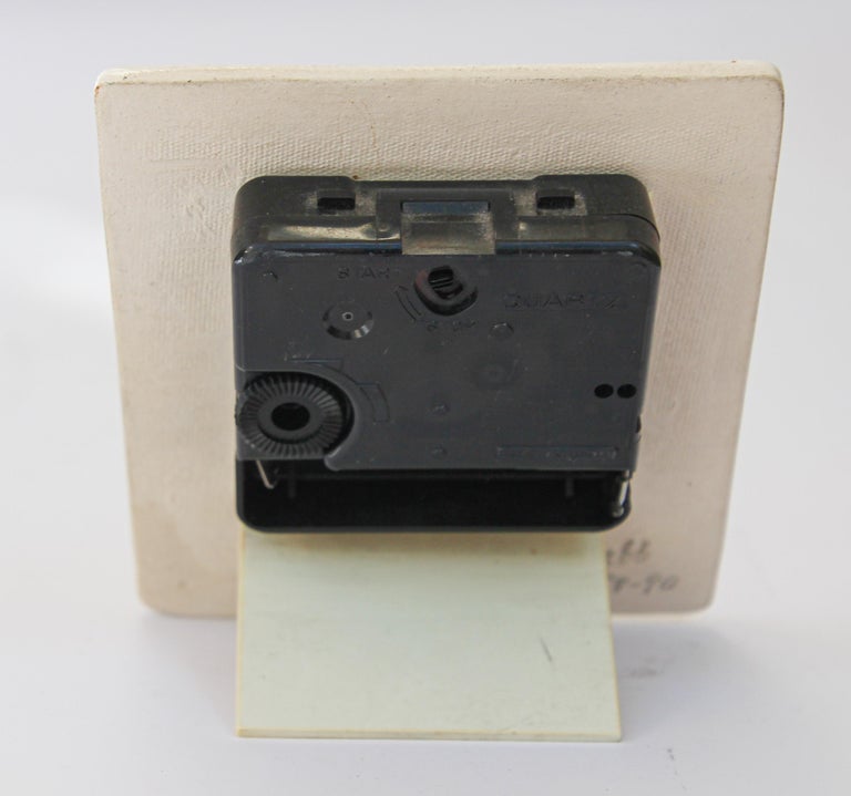 Fred Babb Vintage Ceramic Hand Painted Clock, Creativity at 1stDibs