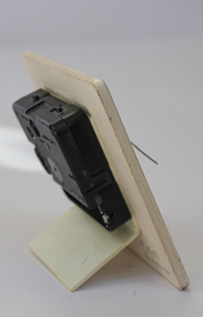 Fred Babb Vintage Ceramic Hand Painted Clock, Creativity at 1stDibs