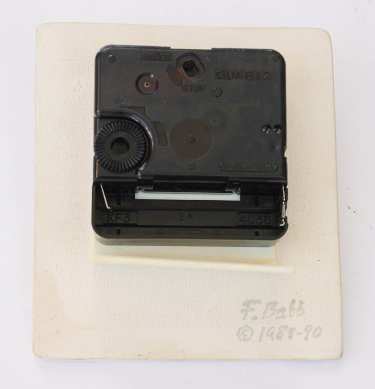 Fred Babb Vintage Ceramic Hand Painted Clock, Creativity at 1stDibs