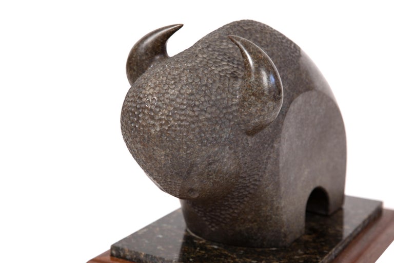 Fred Begay Bronze Bison Sculpture at 1stDibs | fred begay artist