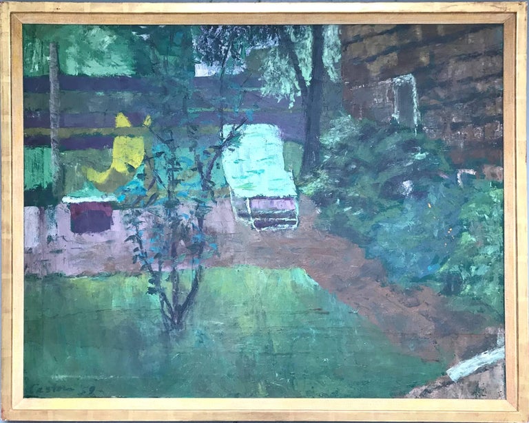 Fred Caston - Untitled (Suburban Backyard) For Sale at 1stDibs