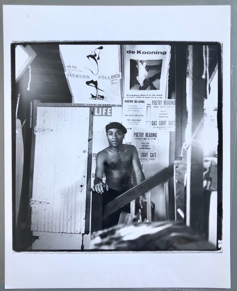 Fred McDarrah - Vintage Print Silver Gelatin Signed Photograph Ted Joans Jazz Surrealist Poet at ...