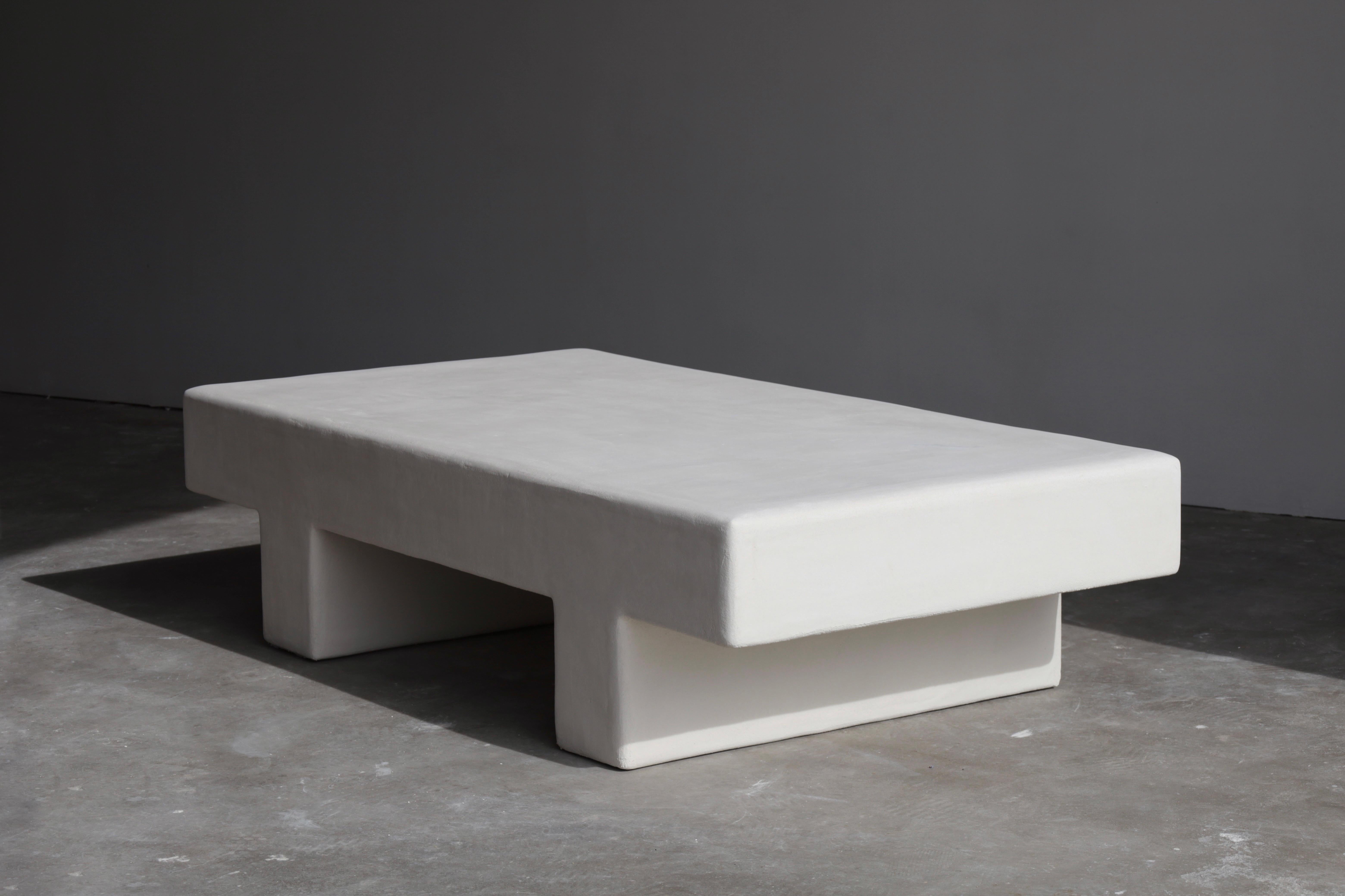 saisei minimalist plaster coffee table by öken house studios For Sale ...