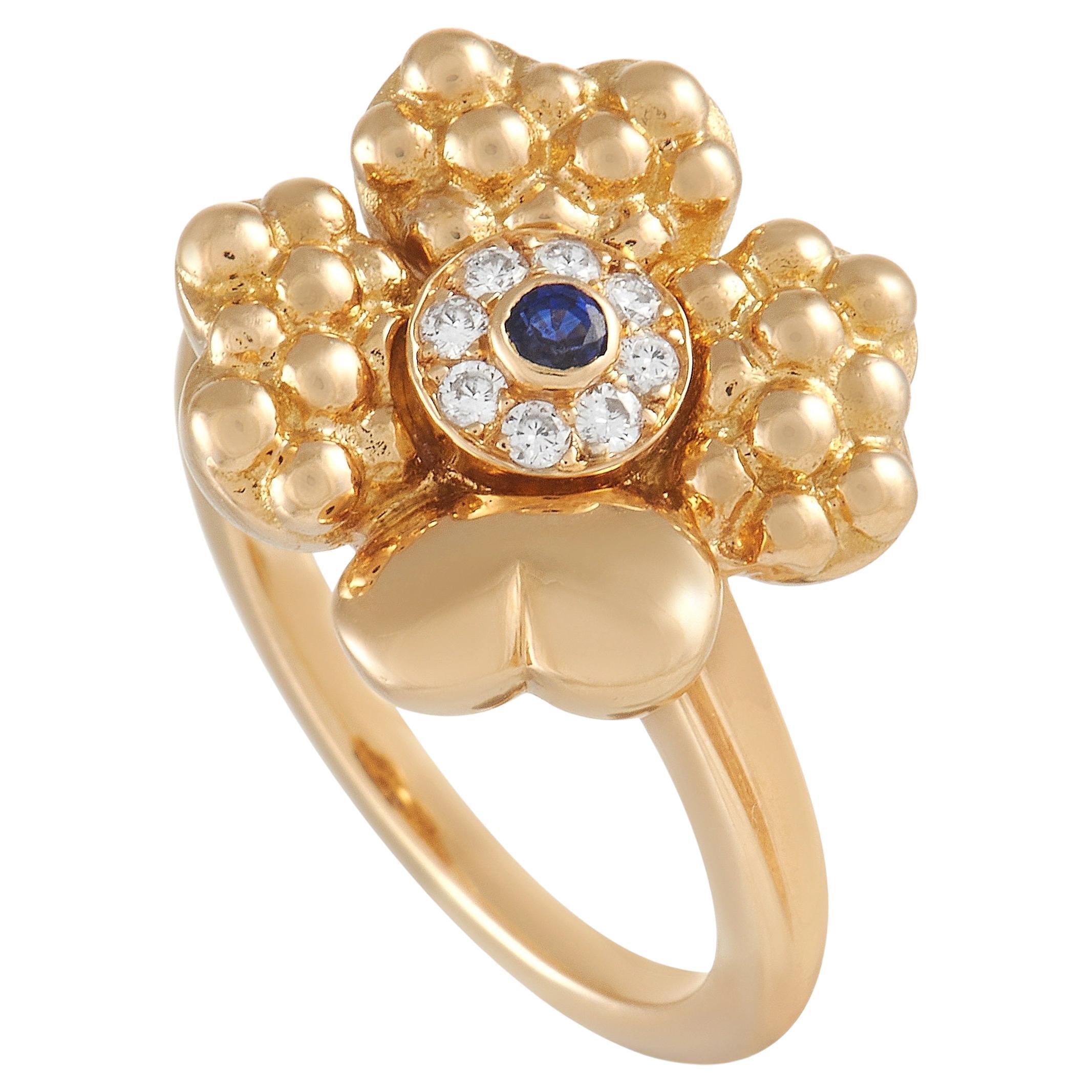 Retro Sapphire Ring Attributed to Fred, Secret Ring, Transformation ...
