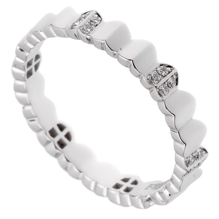 Fred of Paris Arc White Gold Diamond Eternity Ring For Sale at 1stDibs