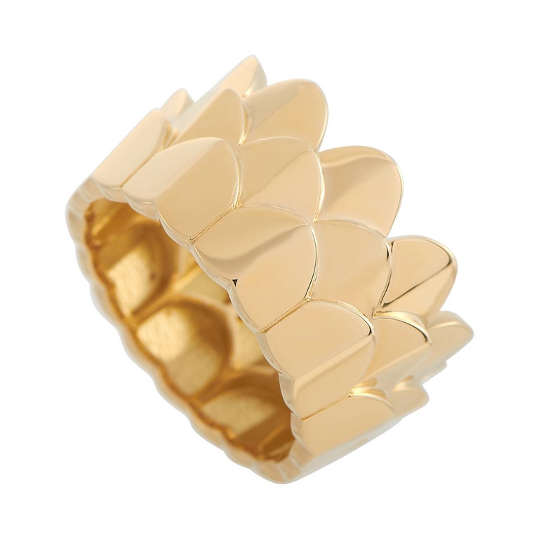 Fred of Paris Une Ile D'or 18k Yellow Gold Band Ring at 1stDibs