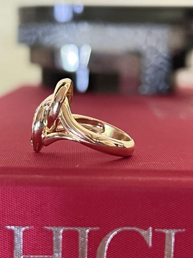 Fred Paris 18k Yellow Gold, Diamond and Burma Ruby Snake Ring Vintage Fully Marked For Sale at ...