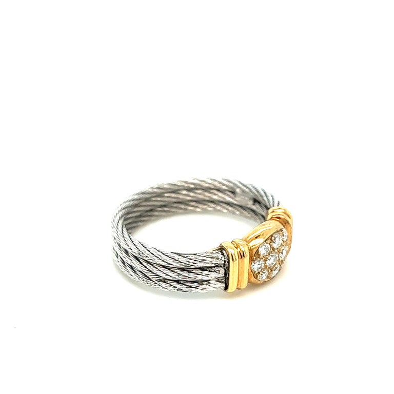 Fred Paris Force 10 Diamond Ring For Sale at 1stDibs