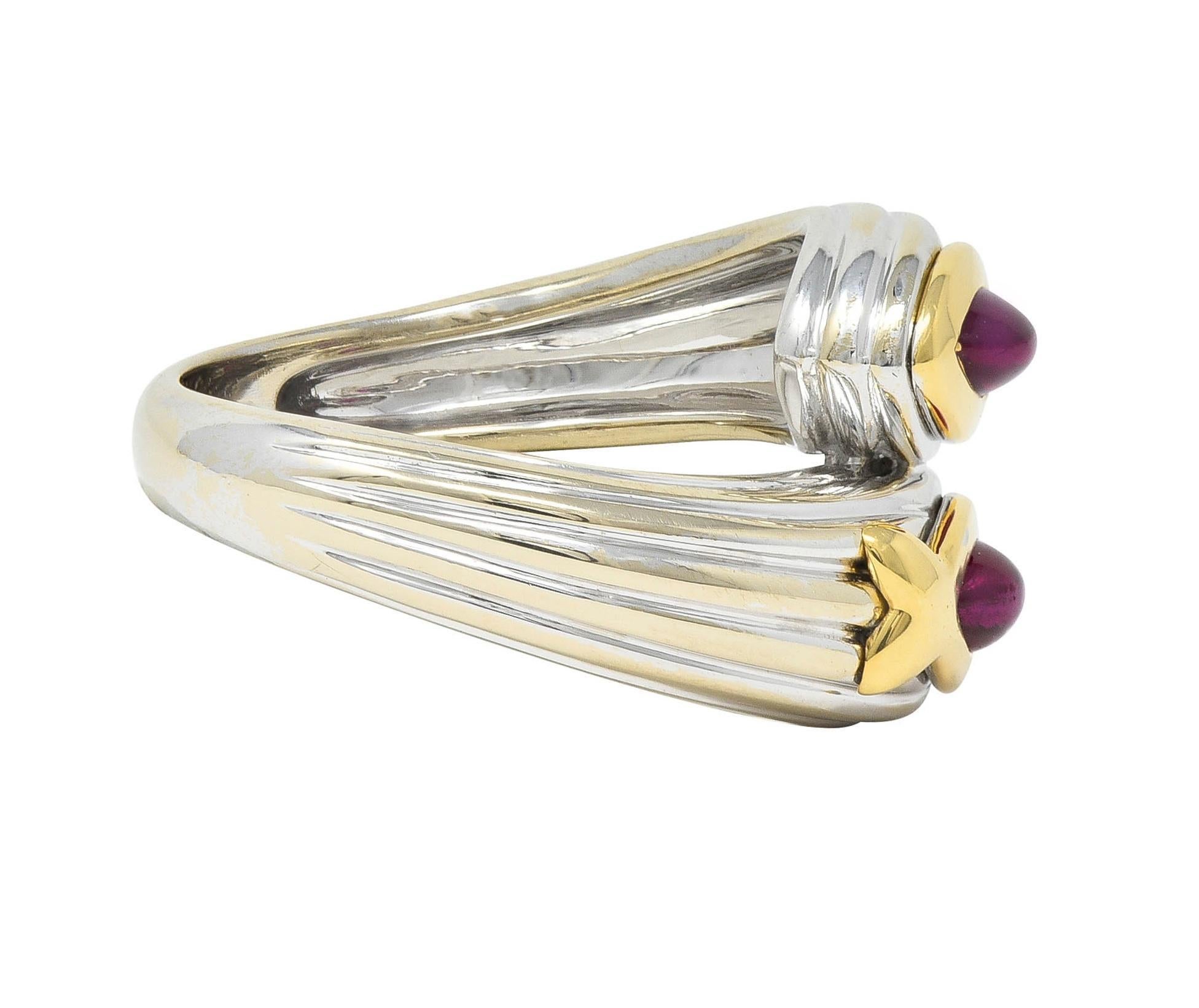 Fred Paris Ruby 18 Karat Two-Tone Gold Fish Pisces Zodiac Vintage ...