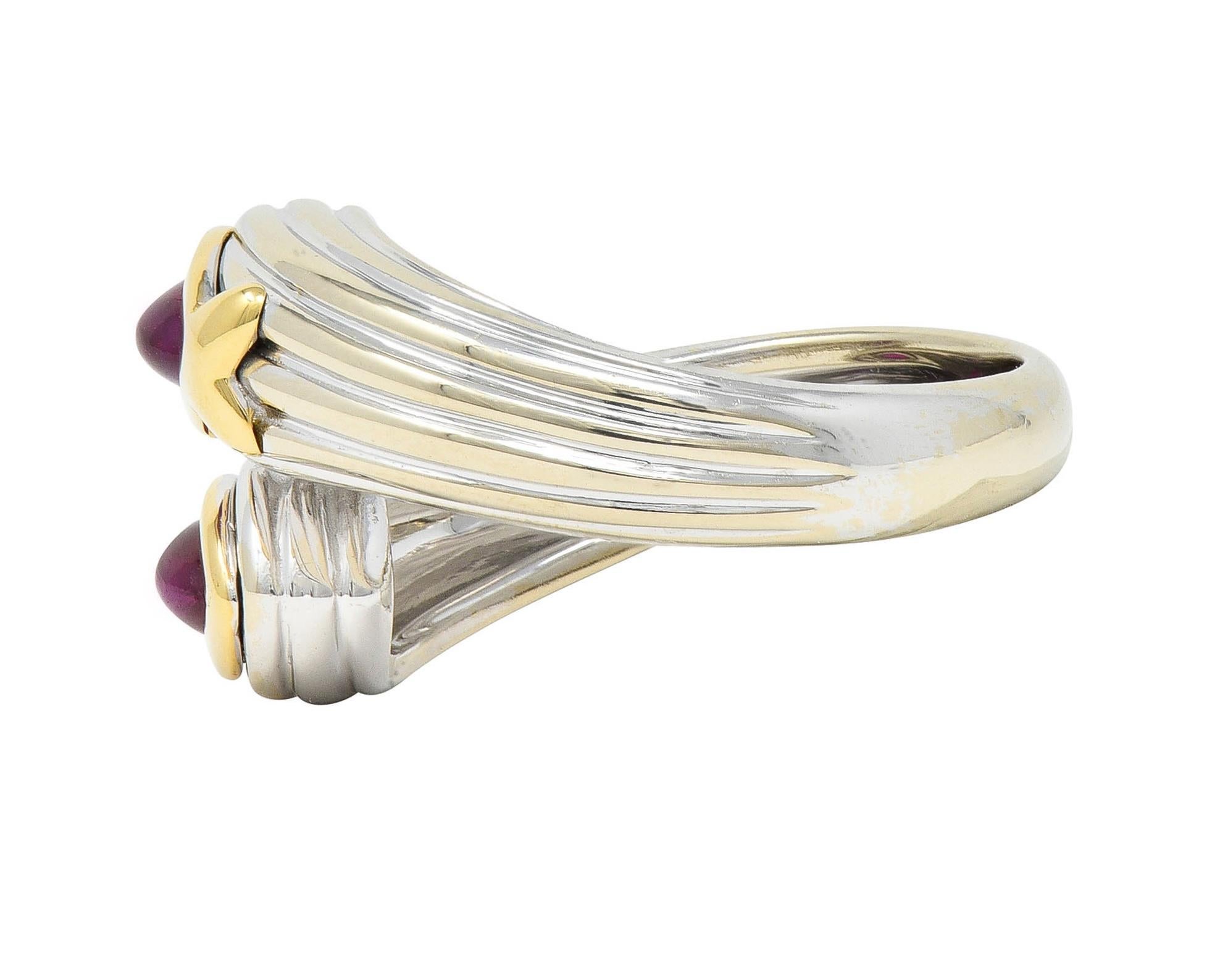 Fred Paris Ruby 18 Karat Two-Tone Gold Fish Pisces Zodiac Vintage ...