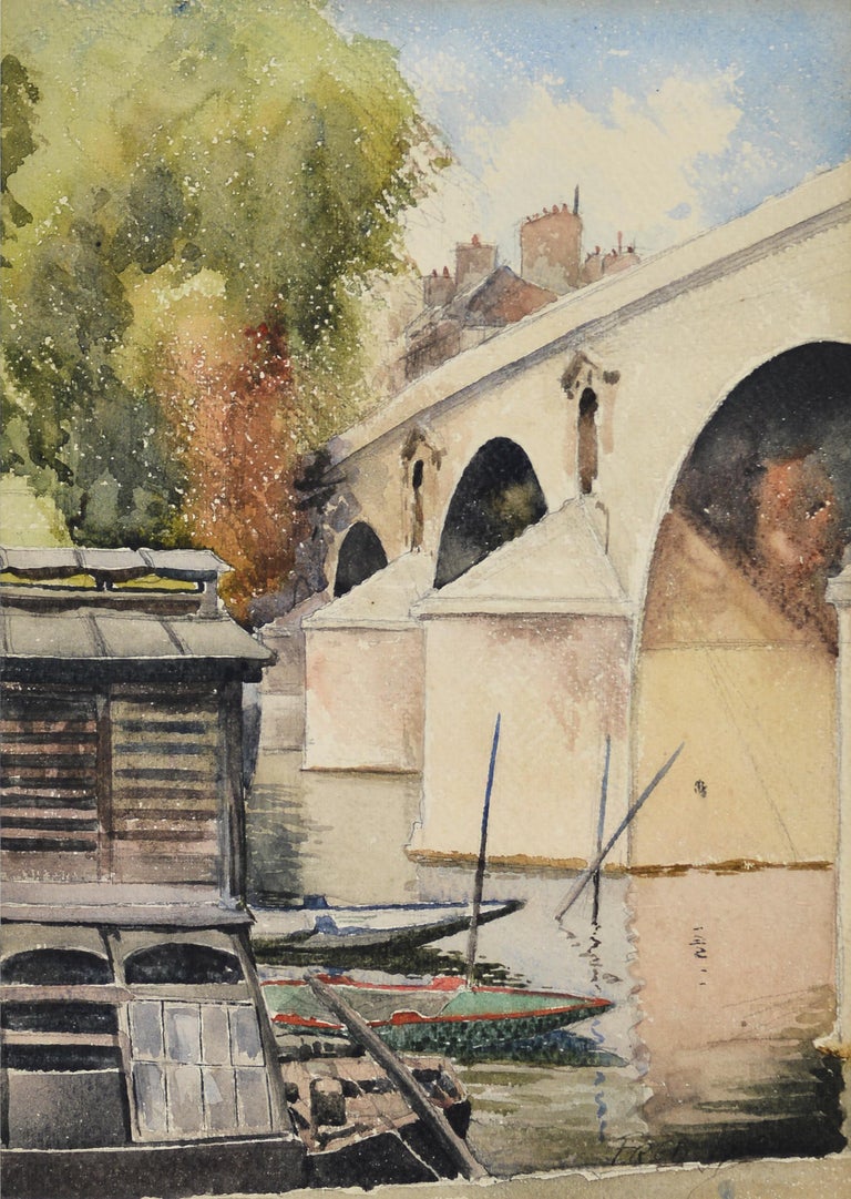 Fred Pye - Bridge Scene II For Sale at 1stDibs