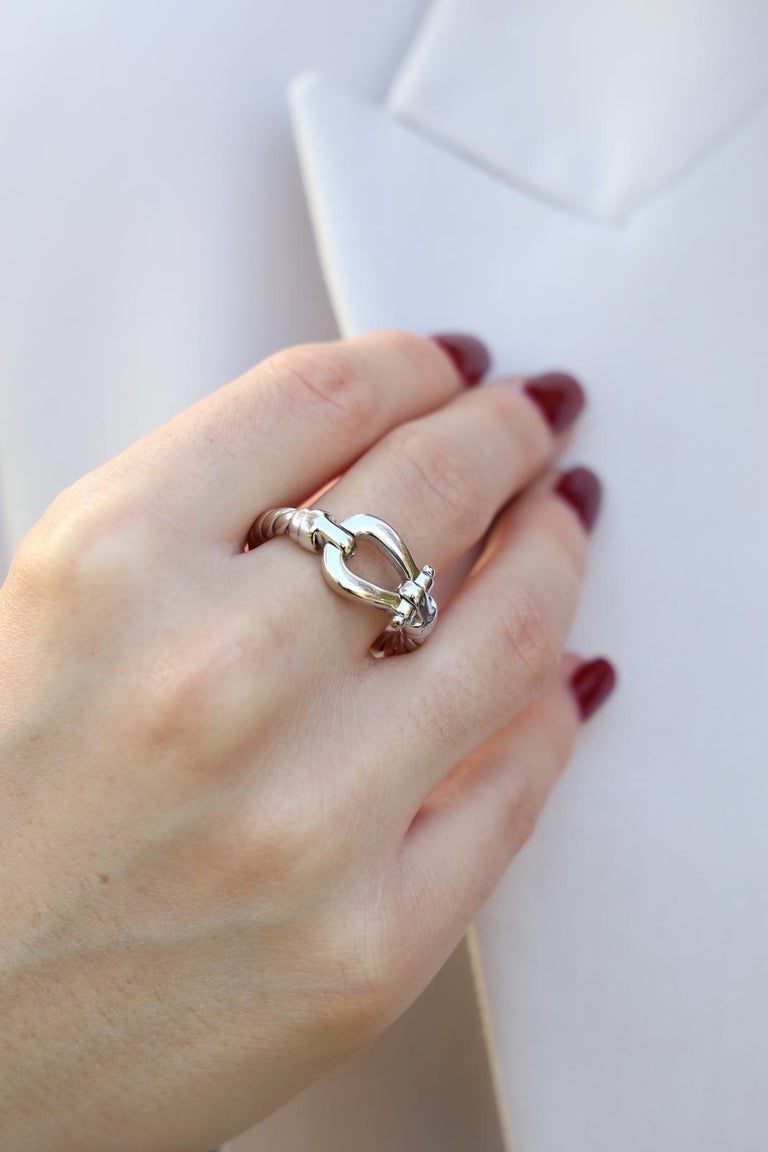 Fred Ring Force 10 White Gold For Sale at 1stDibs