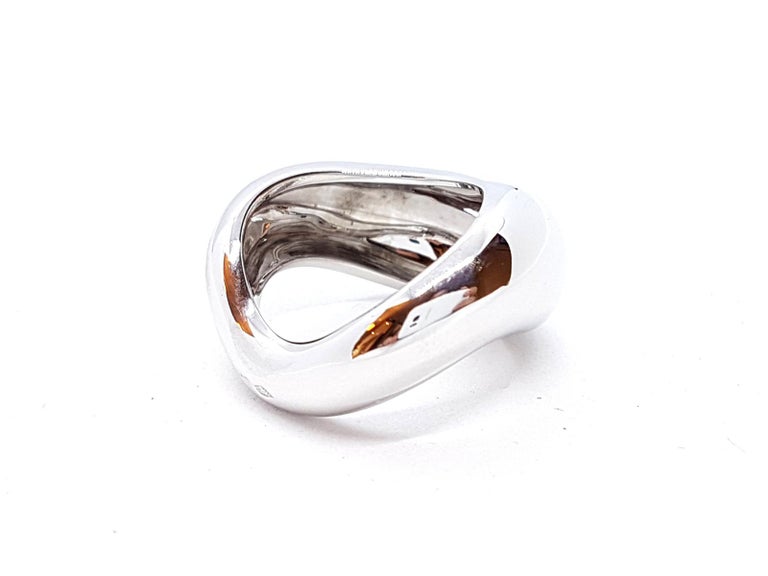 Fred Ring Mouvementé White Gold For Sale at 1stDibs