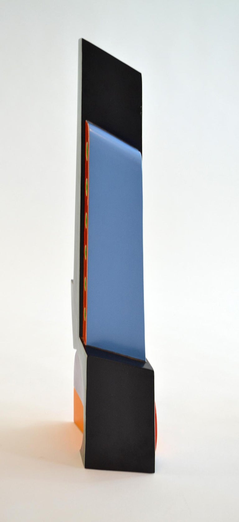 Fred Stodder Modern Skyscraper Ceramic Sculpture, 1990 at 1stDibs