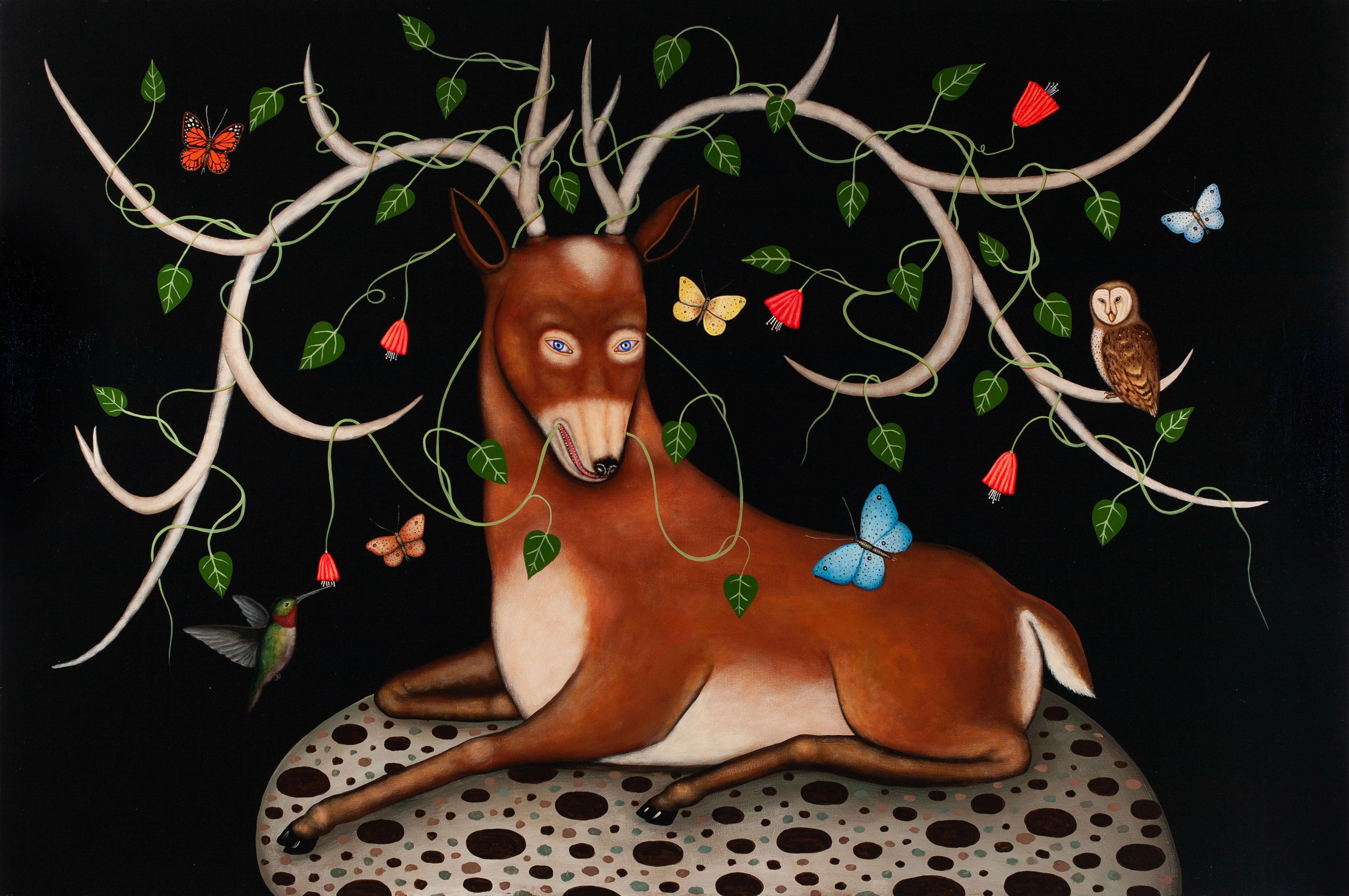 Joel Sager - Dog and Basket For Sale at 1stDibs