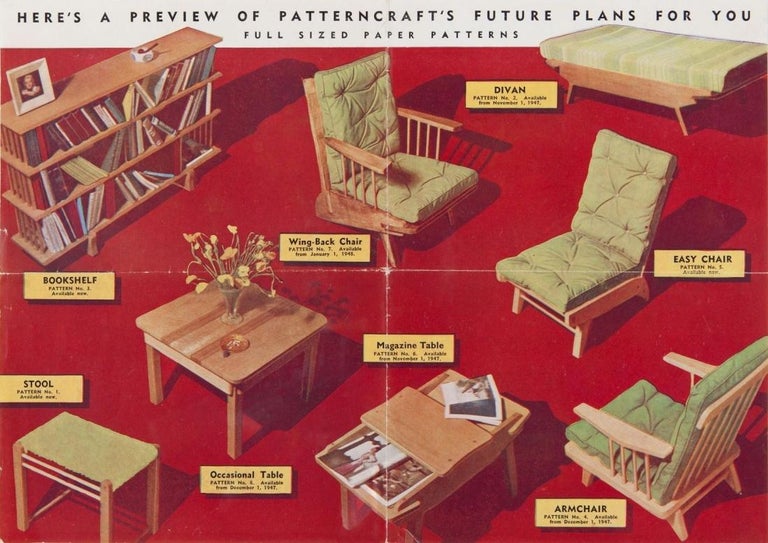 Fred Ward Wing-Back Chair Patterncraft No.7 in Mountain Ash, Melbourne ...