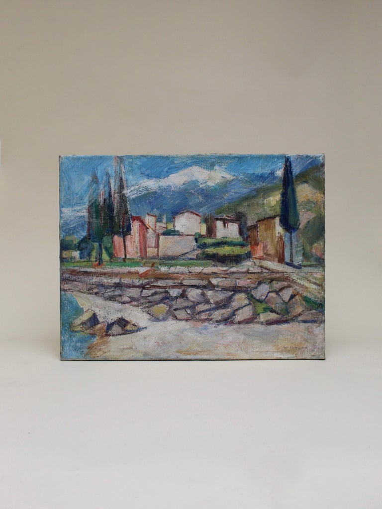 Fred Winkler - Townscape Oil on Canvas, Fred Winkler (1907-1990) For ...