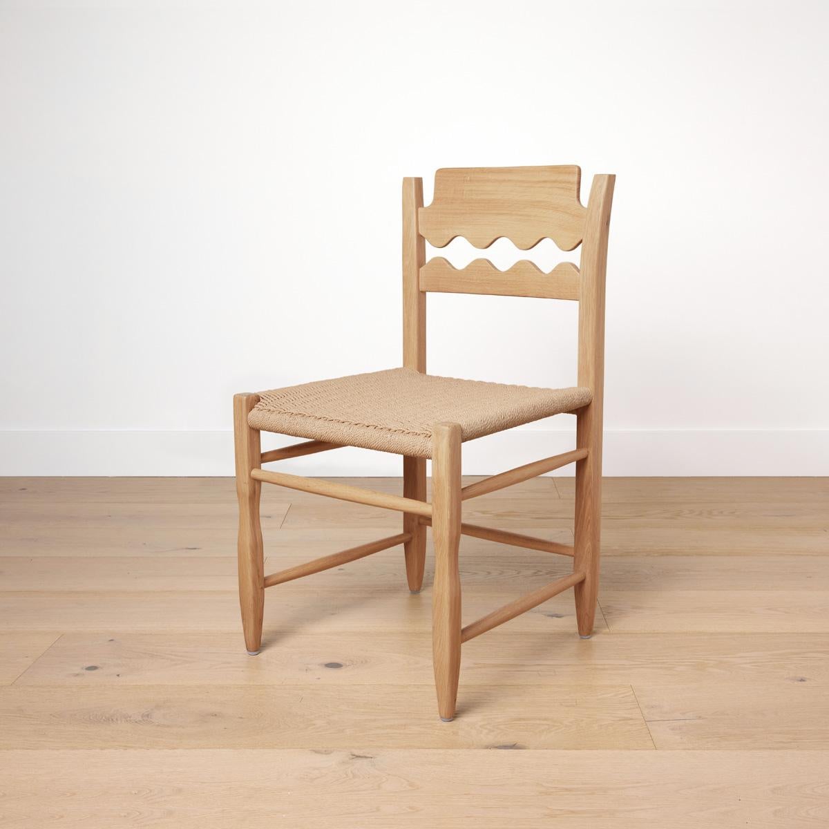 Freda Razor White Oak Dining Chair For Sale at 1stDibs