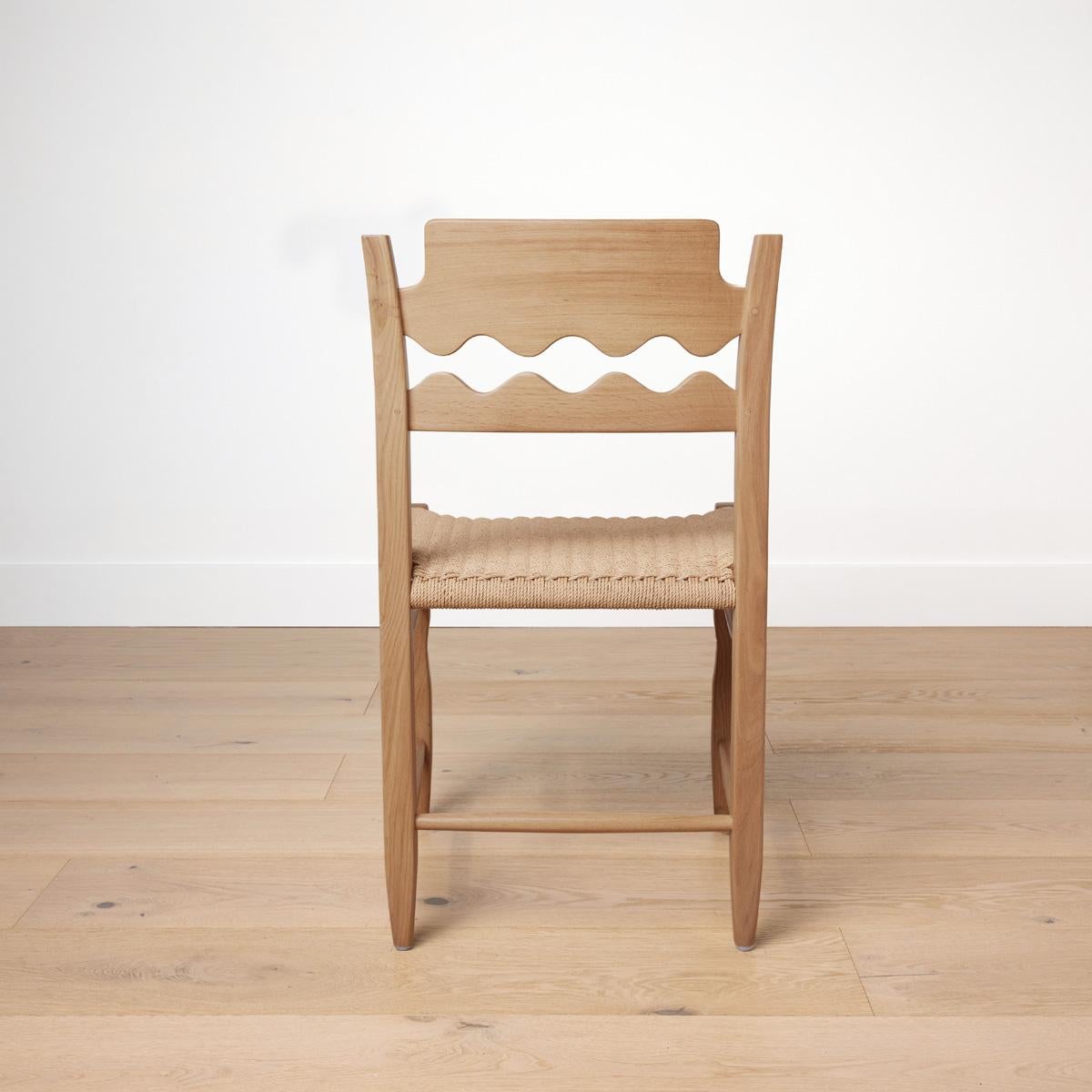 Freda Razor White Oak Dining Chair For Sale at 1stDibs