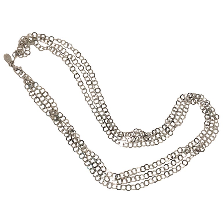 Frederic Duclos Sterling Necklace For Sale at 1stDibs