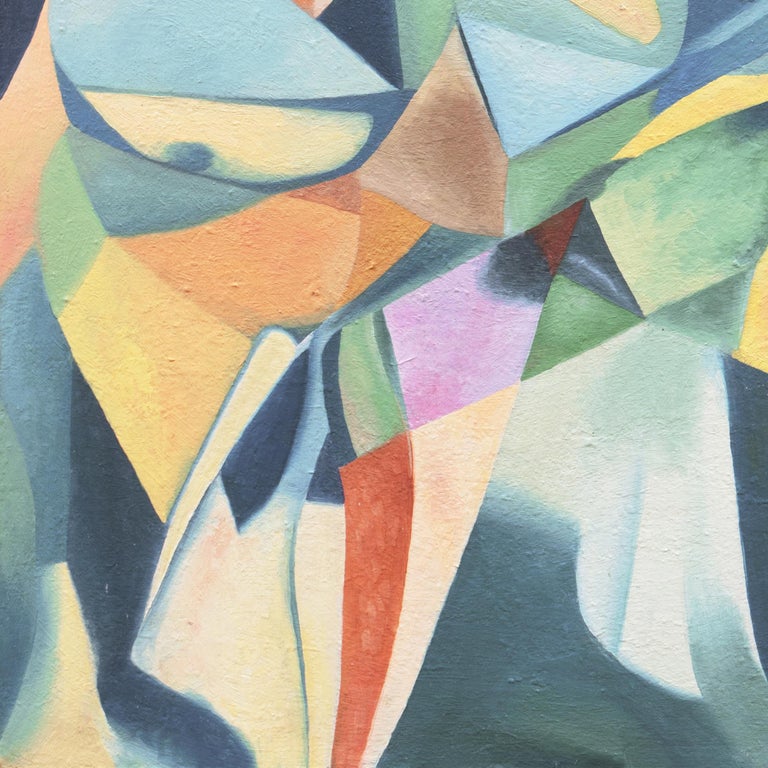 Frederic Pearson - 'Organic Abstract in Pastel', Large Oil in Pastel ...