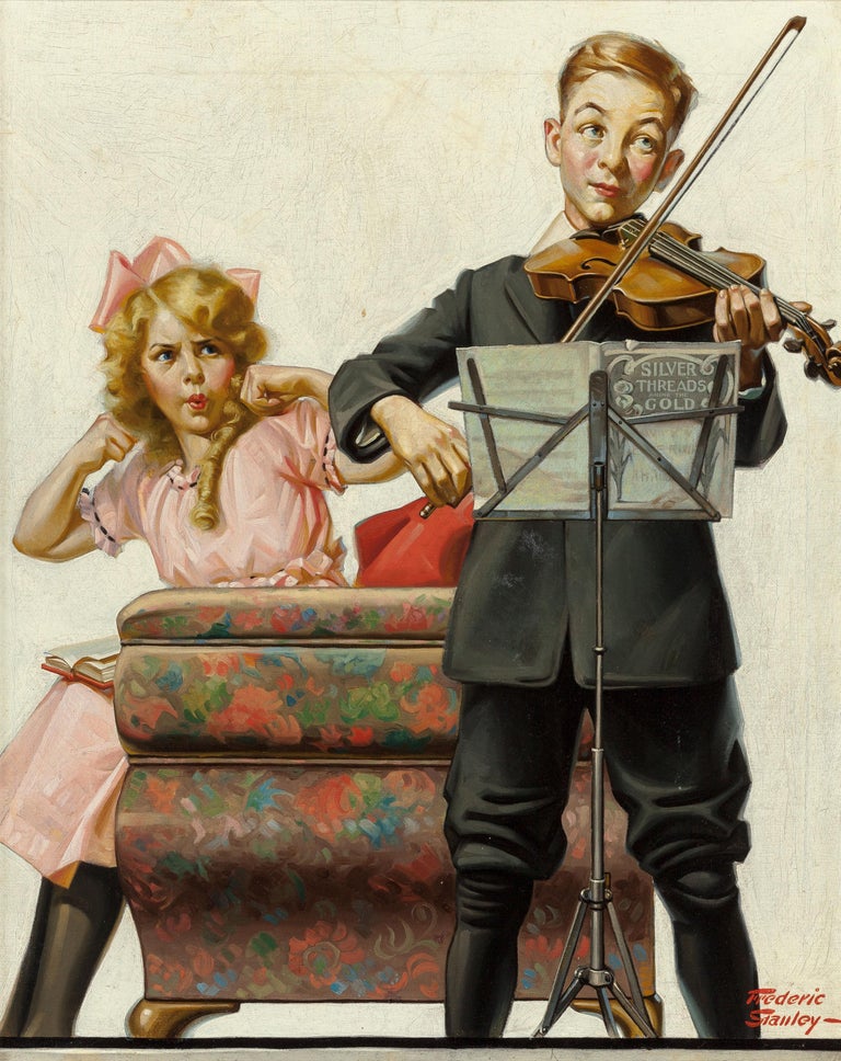 Frederic Stanley - Annoyance, Probable Magazine Cover For Sale at 1stDibs