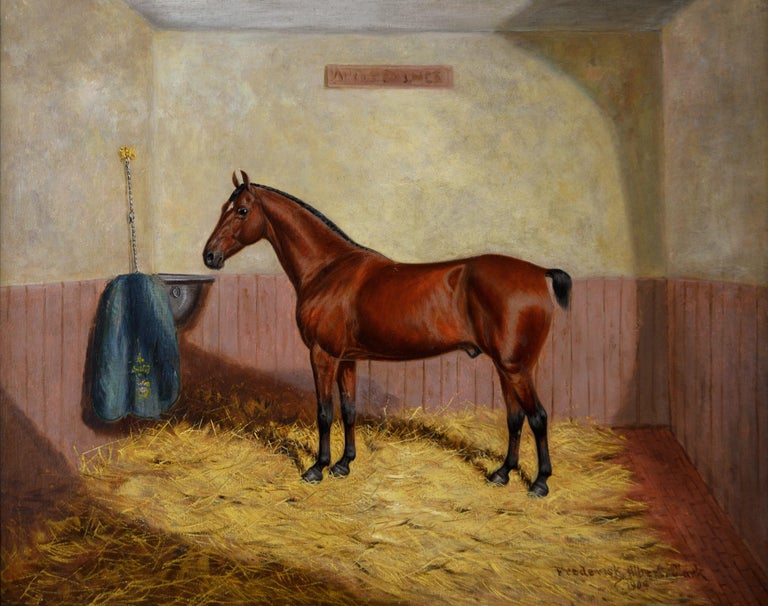 Frederick Albert Clark - Late 19th Century oil painting of a horse in a ...