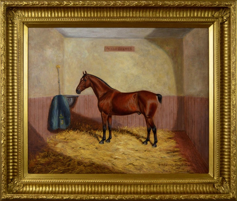 Frederick Albert Clark - Late 19th Century oil painting of a horse in a ...