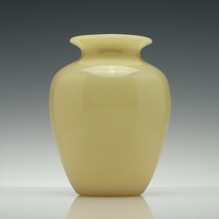 Frederick Carder for Steuben 'Ivory' Glass Vase, circa 1915 at 1stDibs